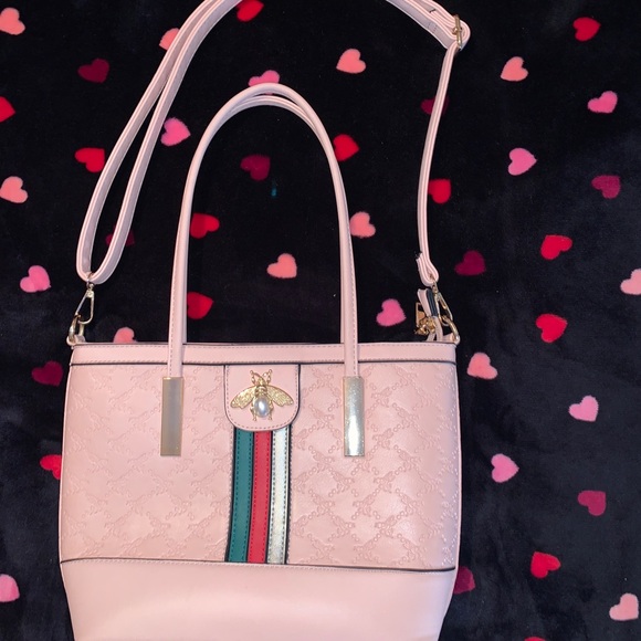 Bags | Elegant Bee Logo Designer Designer Tote Bag Purse | Poshmark